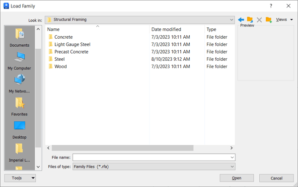 RISA | RISA-Revit Link: Adding Shapes